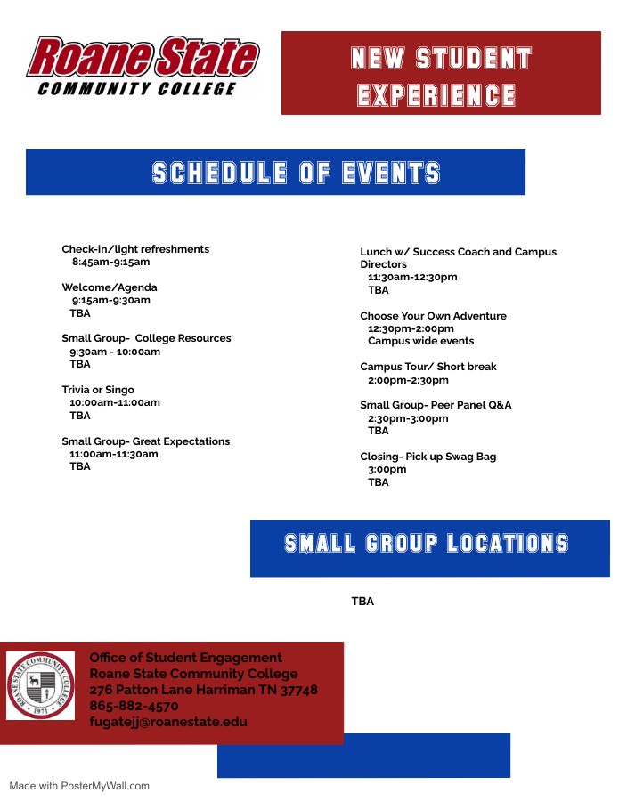 New Student Experience - Roane State Community College